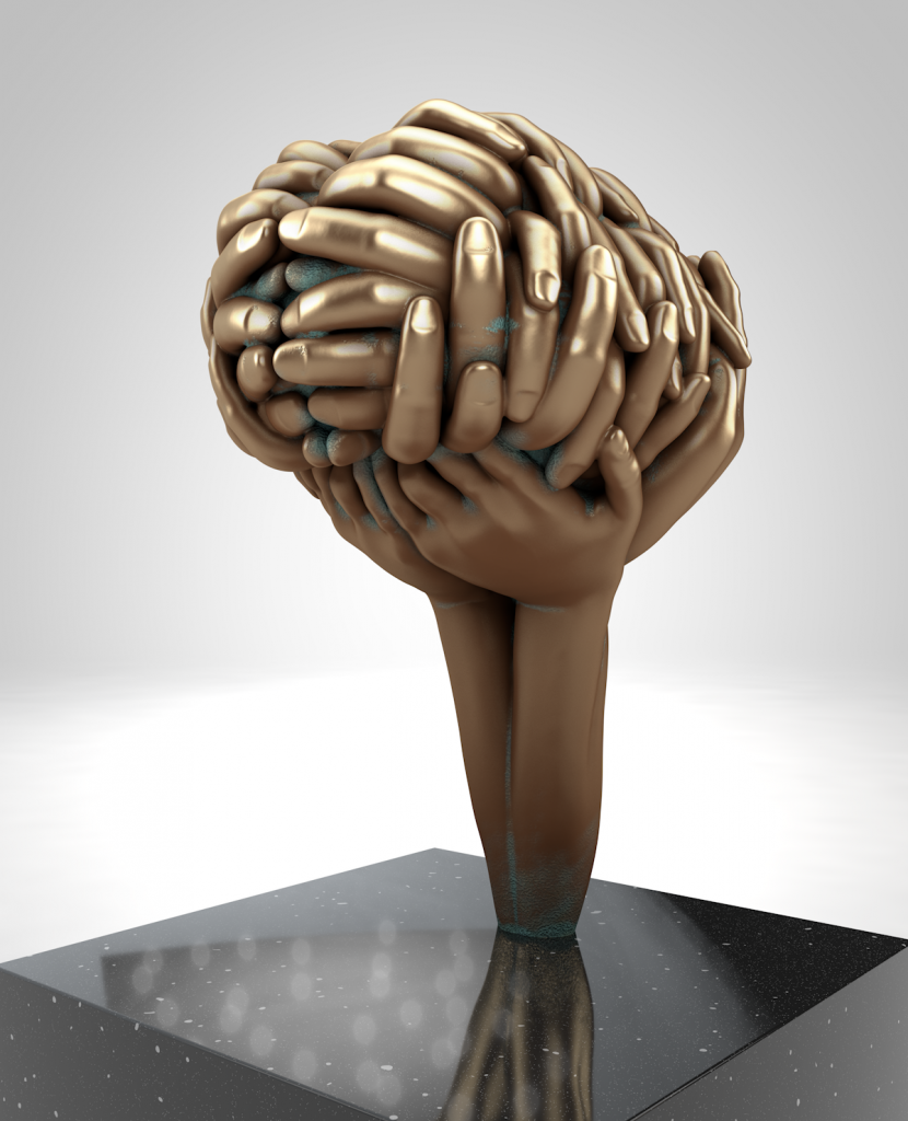 Brain sculpture prototype for "The Brain Project". | sbdesigns